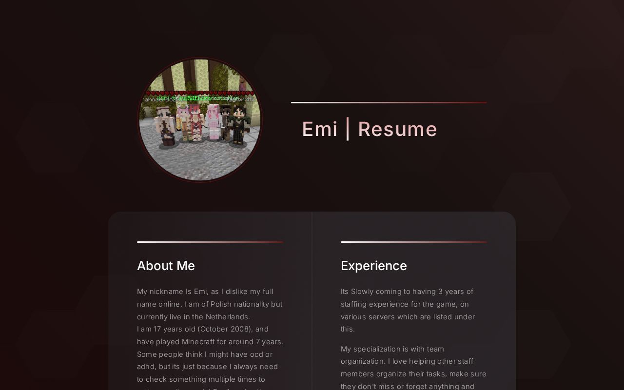Emi's resume